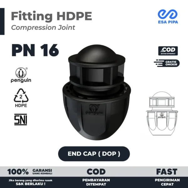Jual End Cap HDPE (Dop) - ESA PIPA