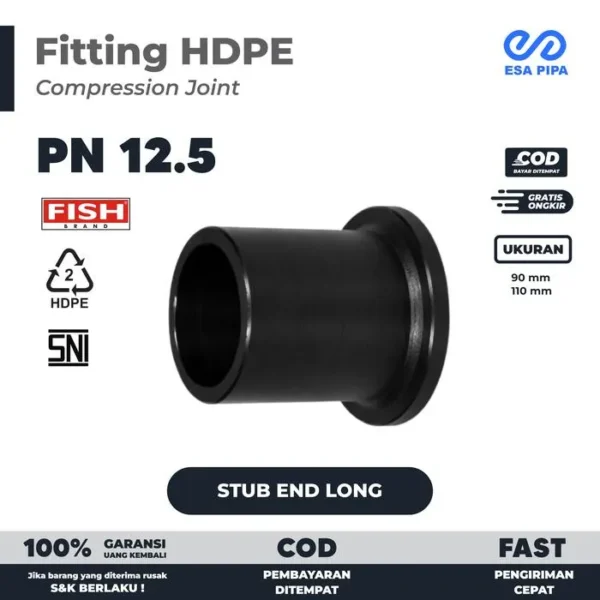 Jual Stub End HDPE (Normal / Medium / Long Neck) - ESA PIPA